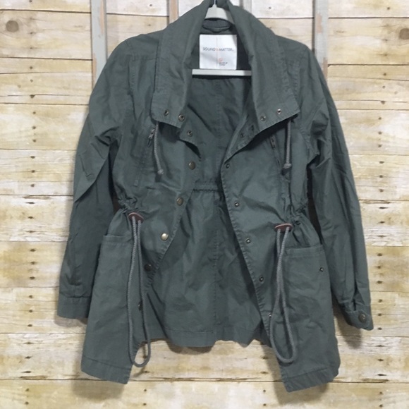 Sound & Matter | Jackets & Coats | Sound Matter Army Green Canvas ...